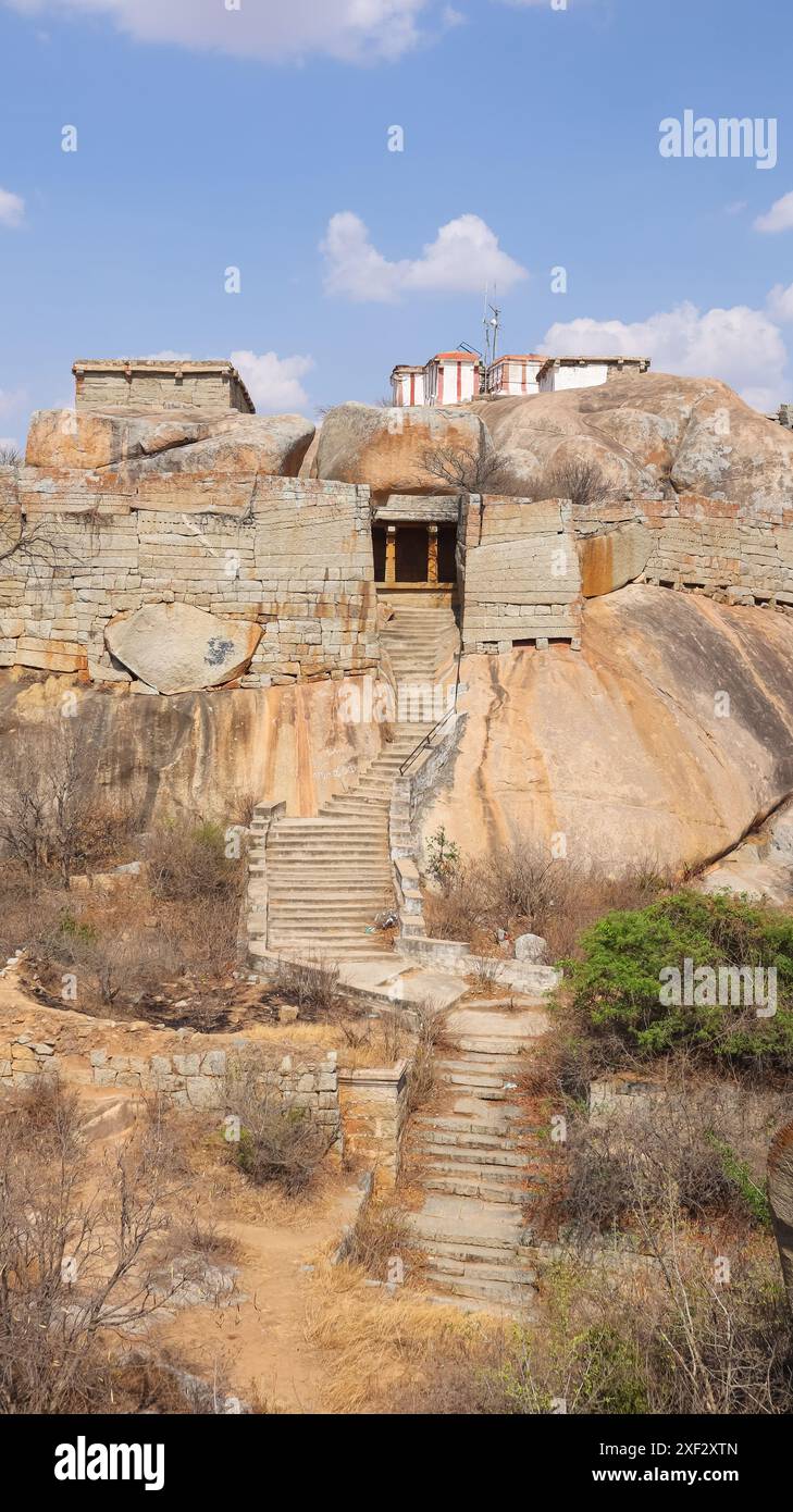 Main fort structure of Gudibande Fort, Chikkaballapur, Karnataka, India ...