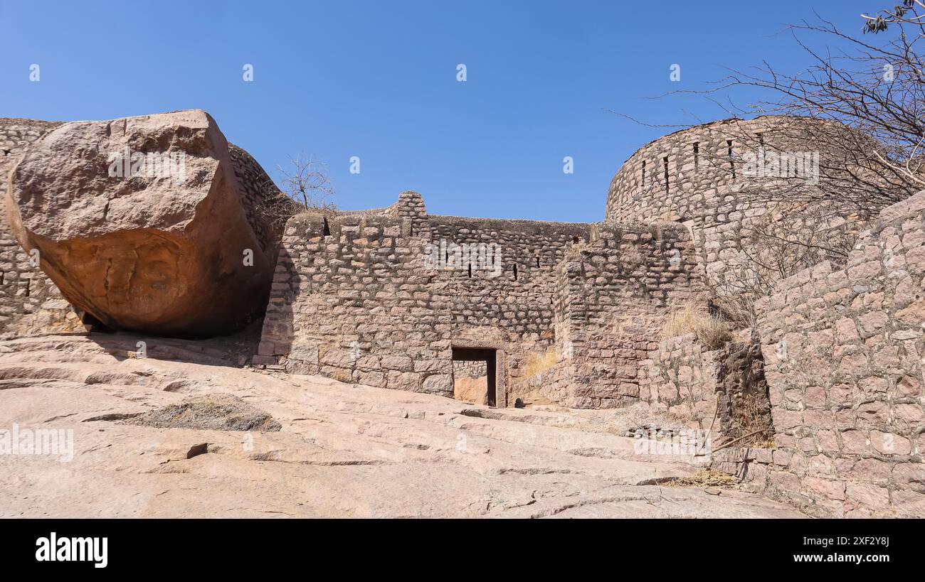 Small backside entrance of Madakasira Fort, Penukonda, Andhra Pradesh ...