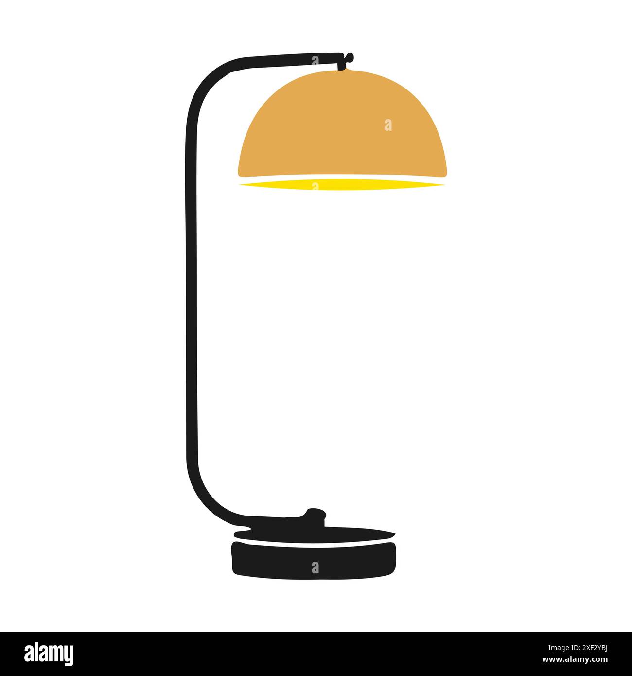 Black desk lamp Cut Out Stock Images & Pictures - Alamy