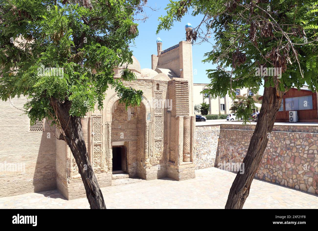 Facade of Maghoki Attori Mosque, most old building in Bukhara ...