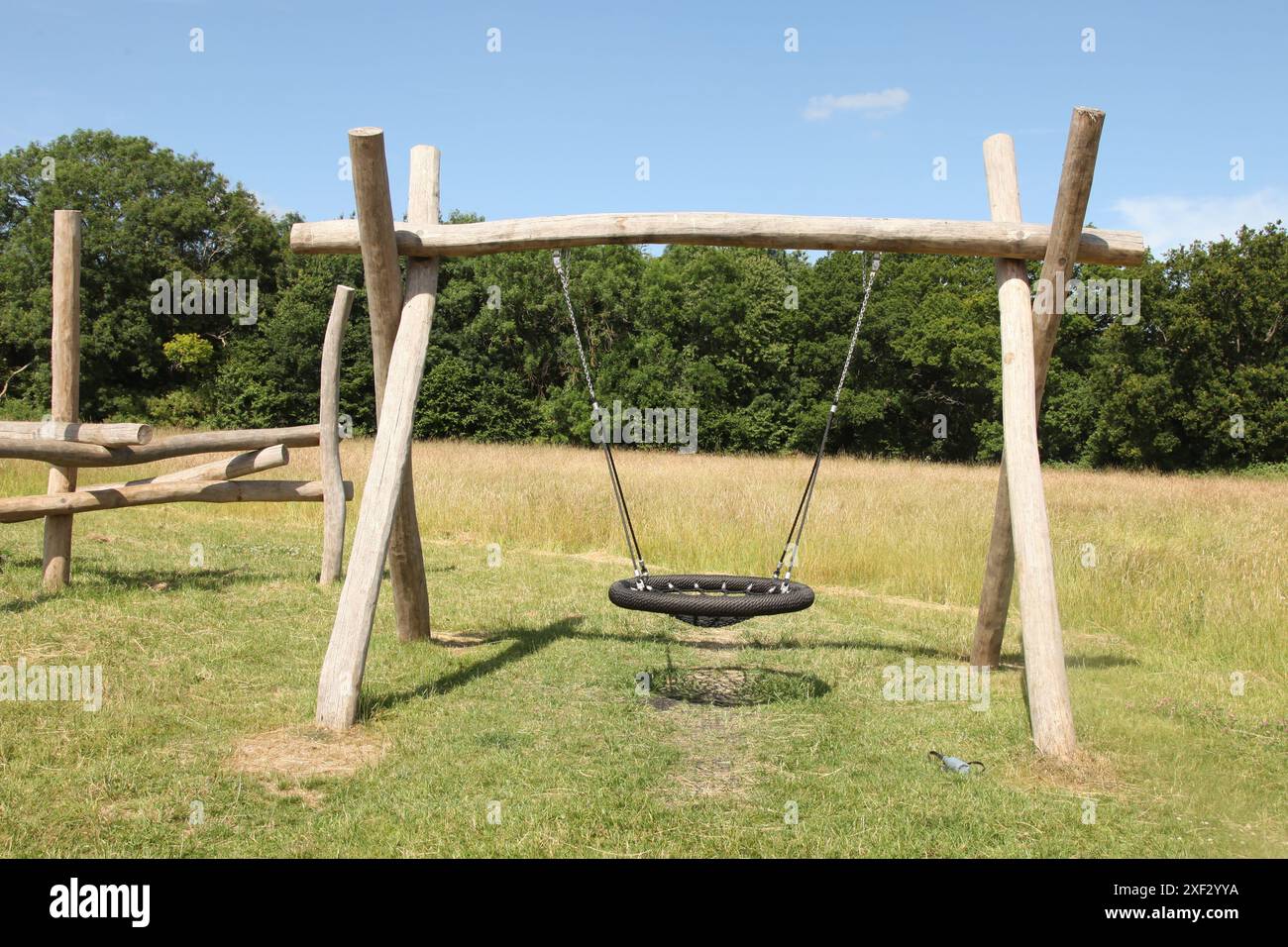 Chain swing mat at Poppy Play Area (children's playground) at Langley ...
