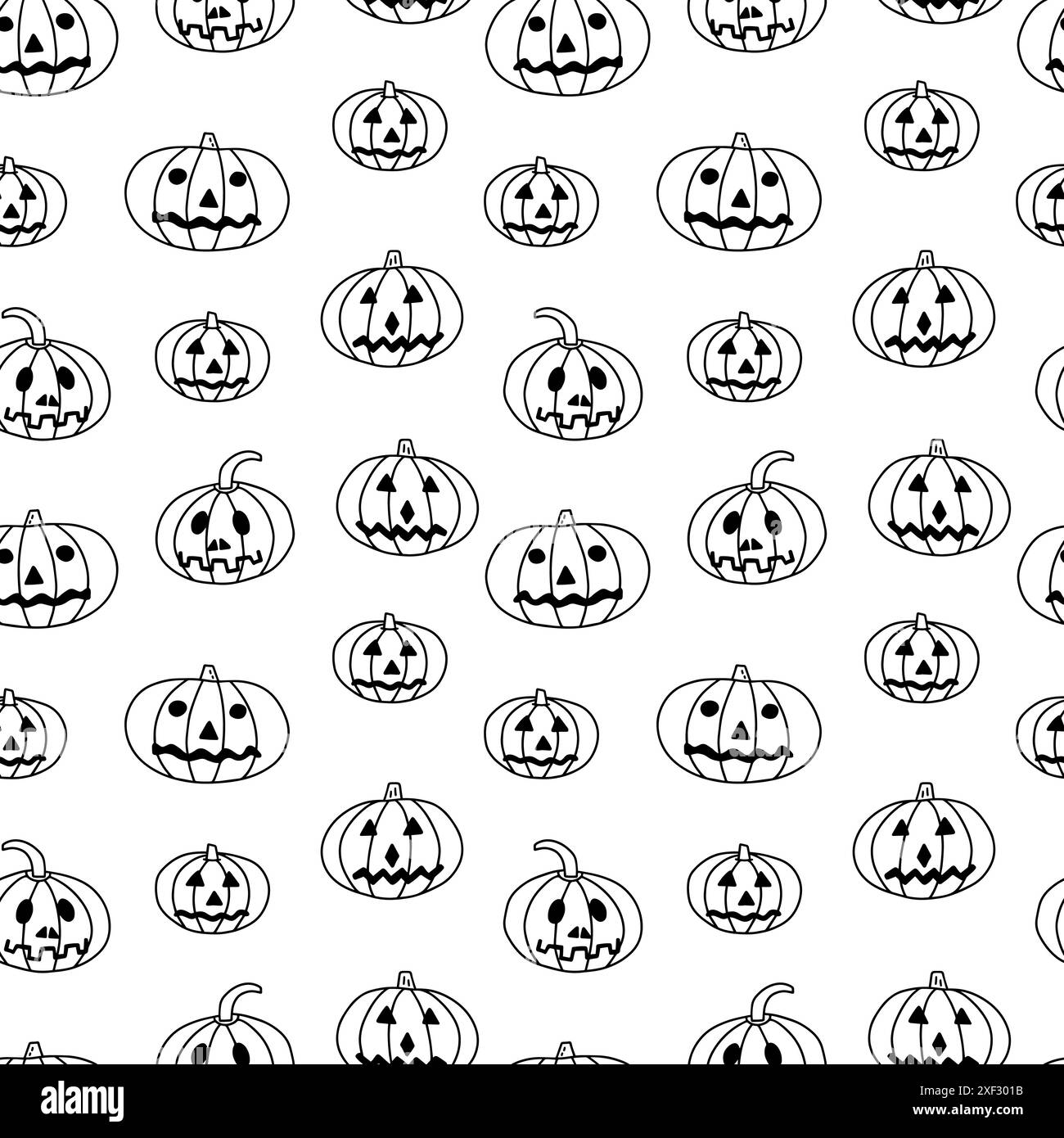 Halloween pumpkin seamless pattern Stock Vector Image & Art - Alamy