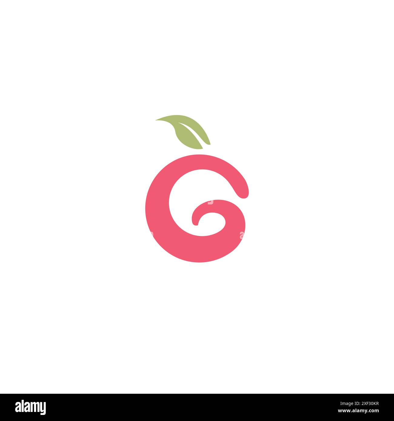 Letter G Fruit Leaf Logo. G Icon vector Stock Vector Image & Art - Alamy