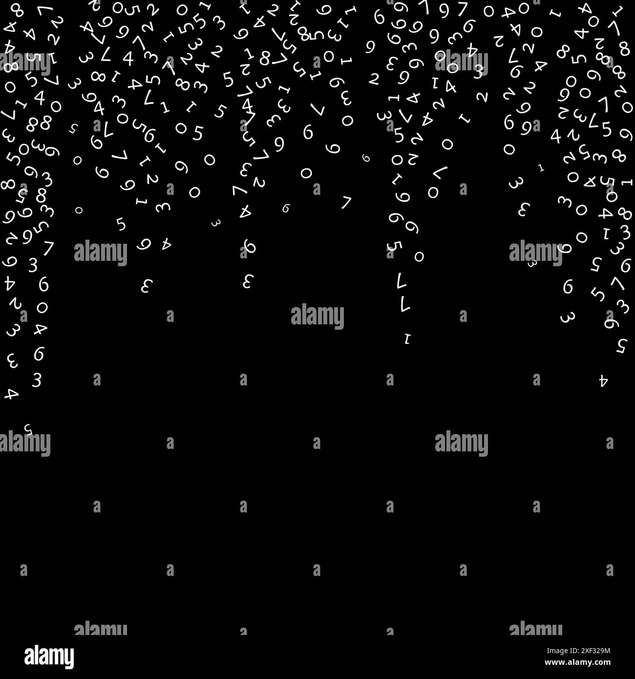 Scattered letters of latin alphabet. Colorful childish floating ...