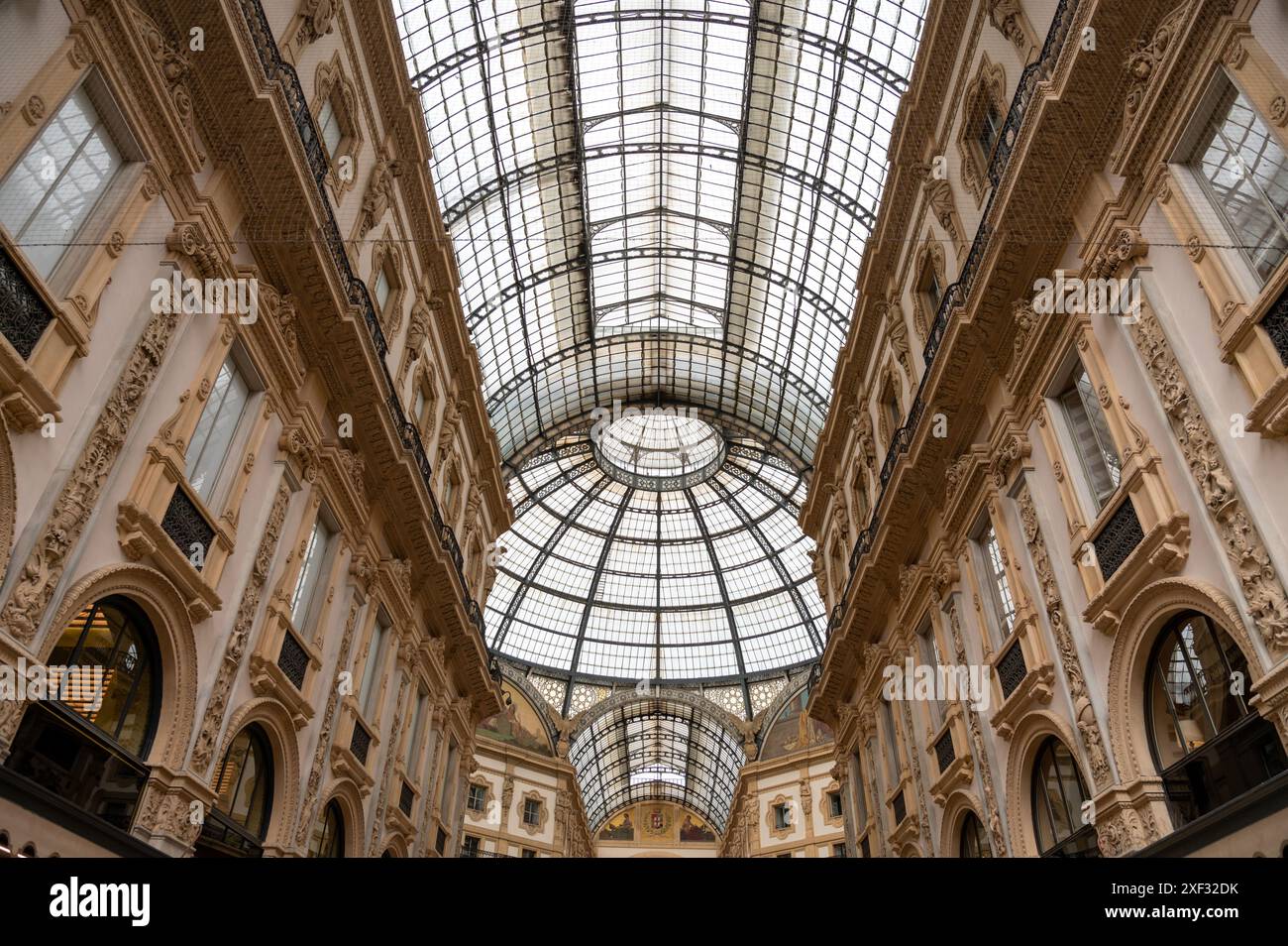 Galleria Vittorio Emanuele II showing its magnificent architecture with ...