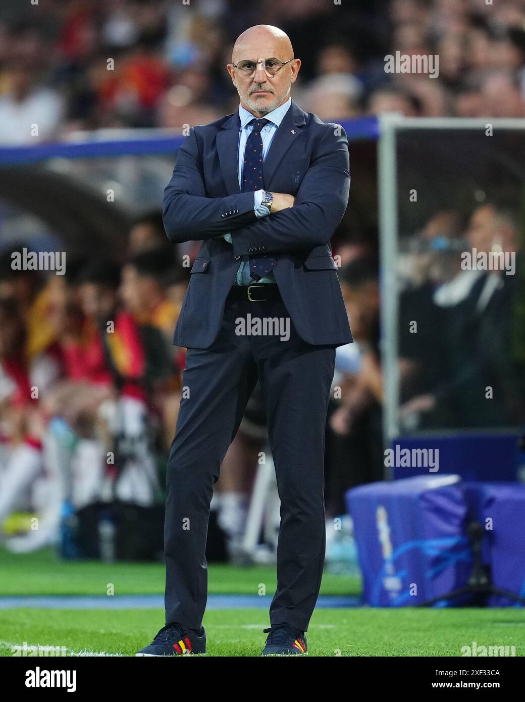 Spain head coach Luis de La Fuente during the UEFA Euro 2024 match ...