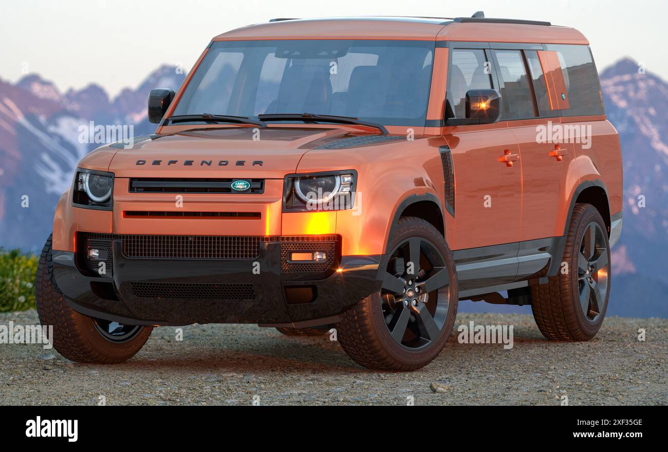 New Land Rover Defender Stock Photo - Alamy