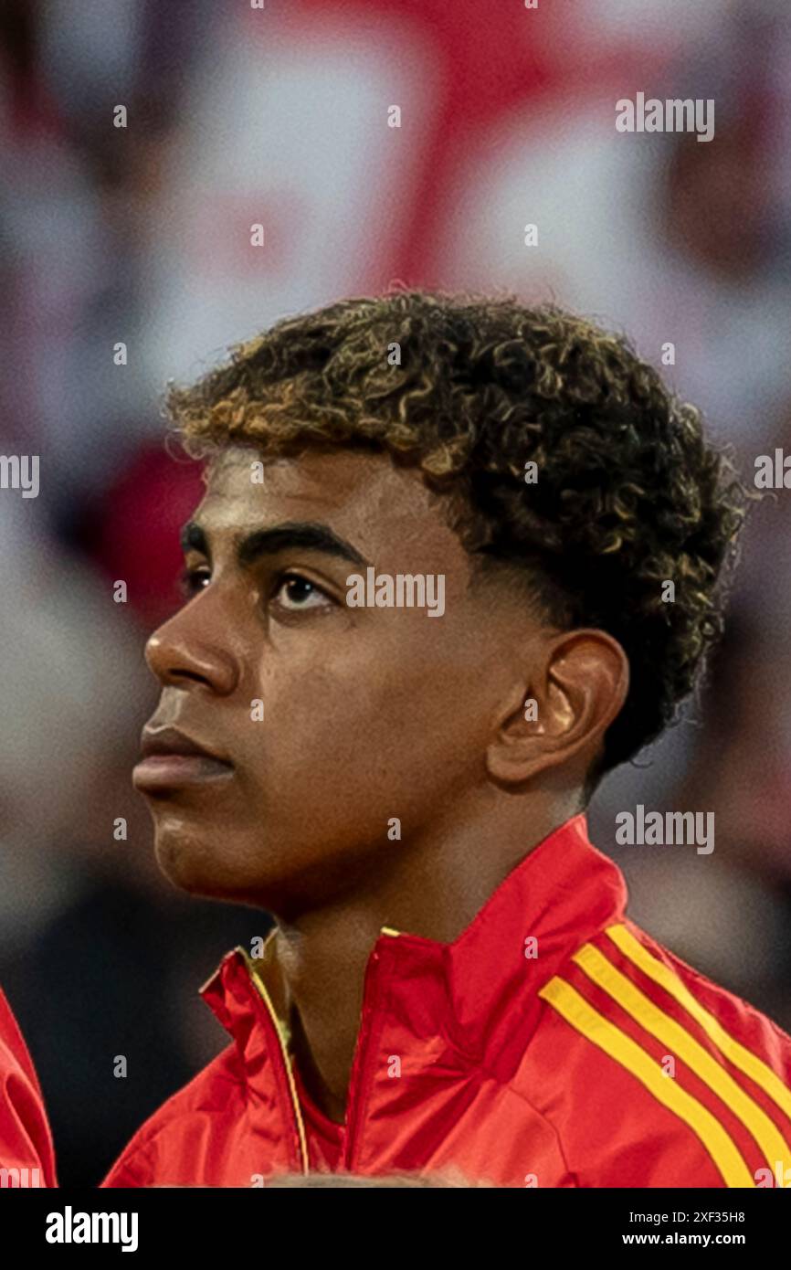 Lamine Yamal (Spain) during the UEFA Euro Germany 2024 match between ...