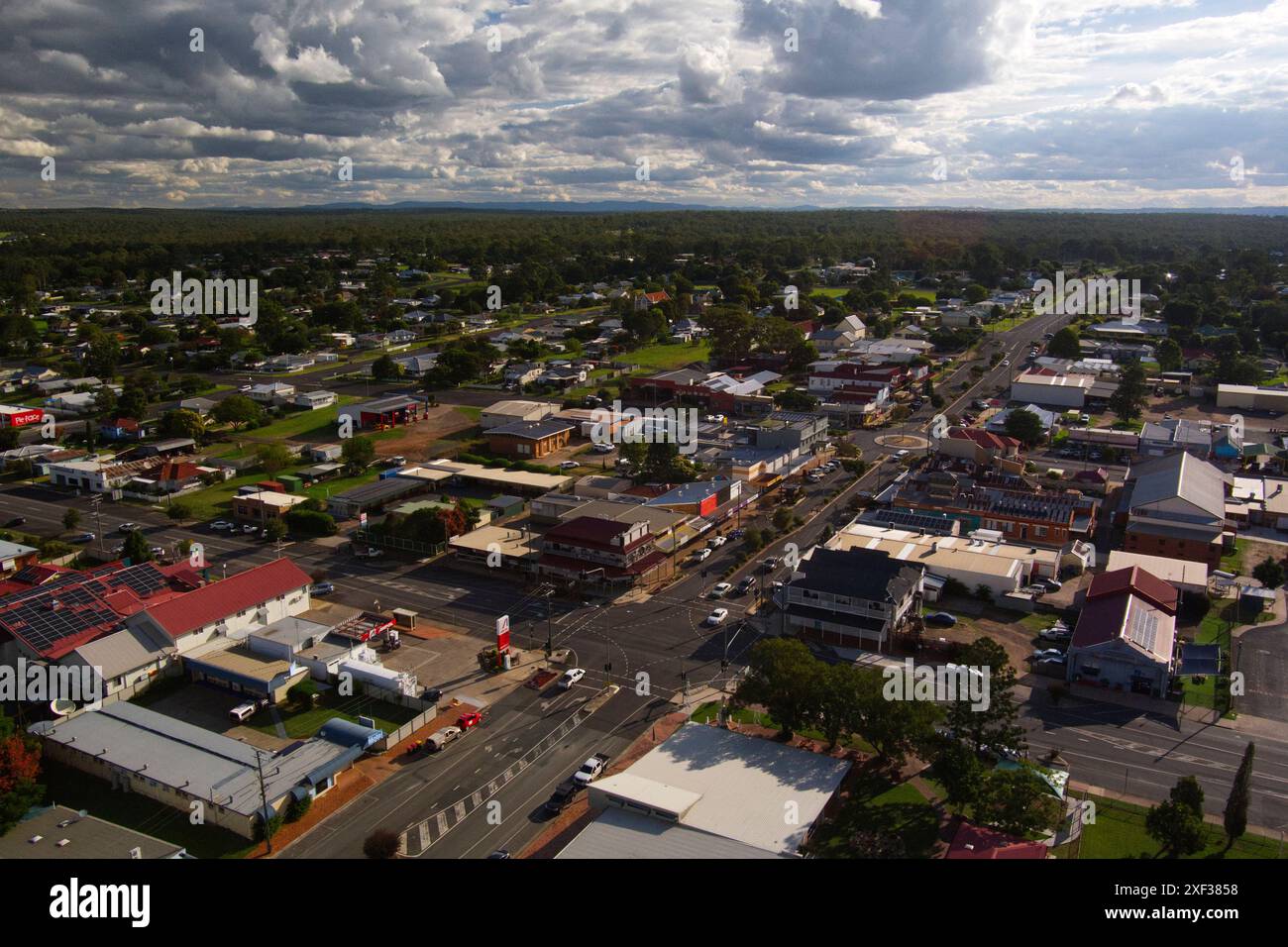 Aerial view of the town of Nanango in Queensland, Australia Stock Photo - Alamy