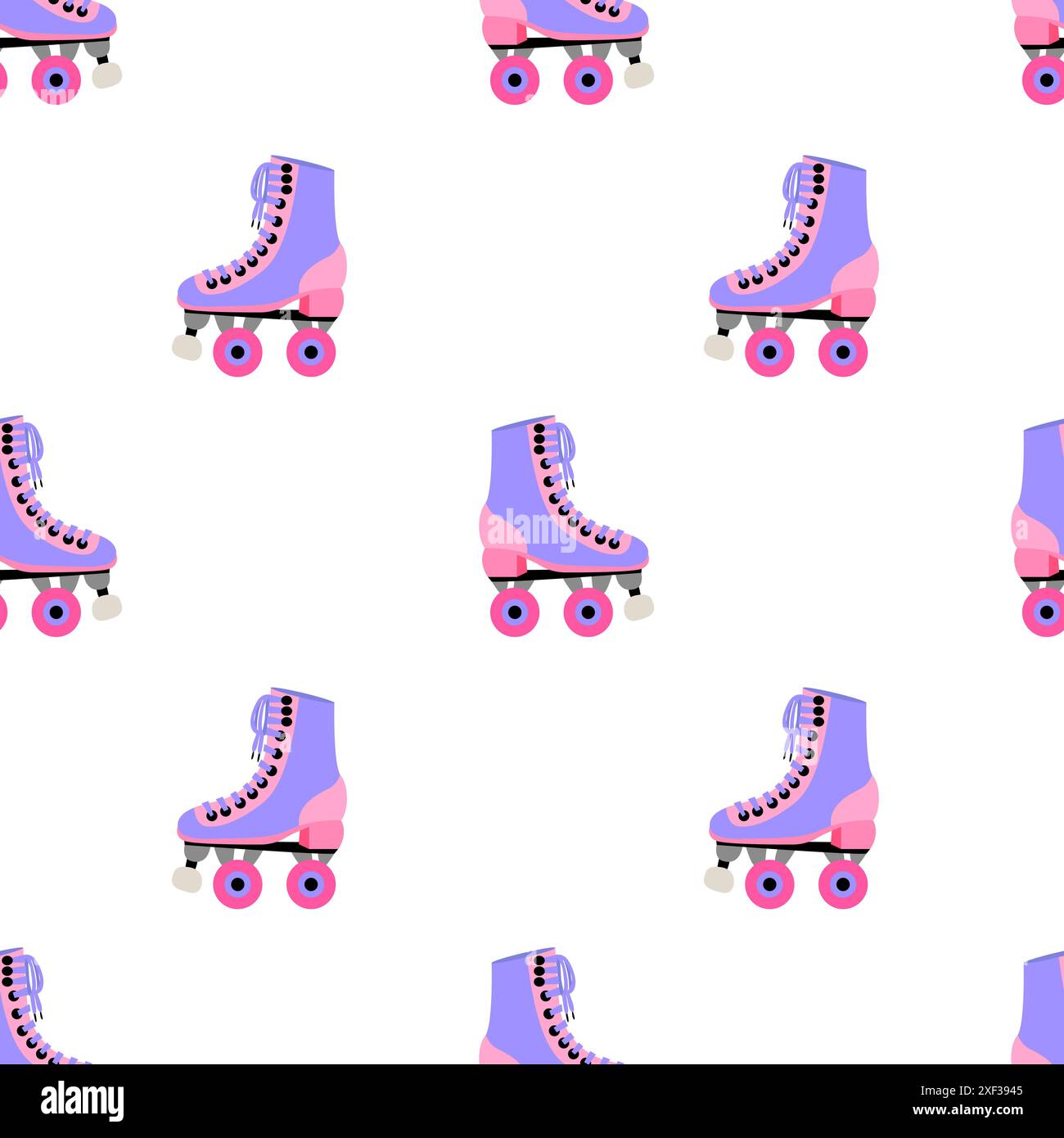 Retro roller skates vector flat style Stock Vector Image & Art - Alamy