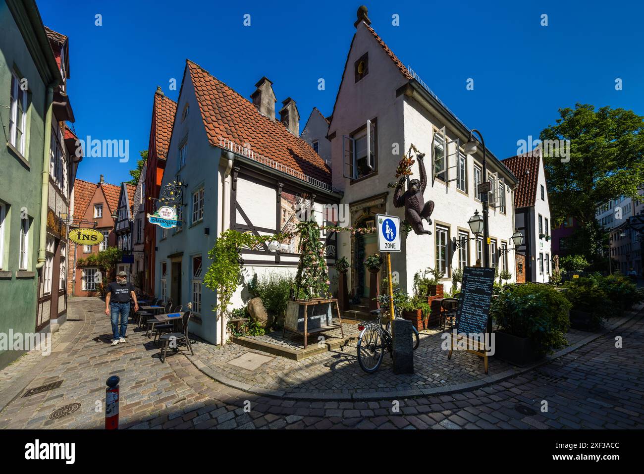 Today, Bremen's Schnoor district is a popular tourist destination with ...