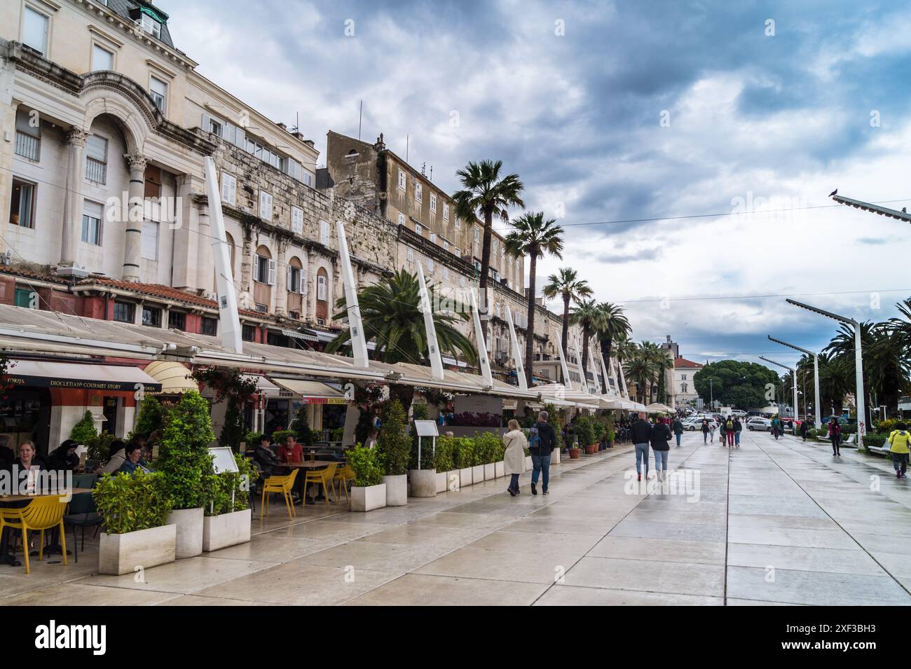 Bronze gate, Broncana vrata, and southern wall of Diocletian's palace ...