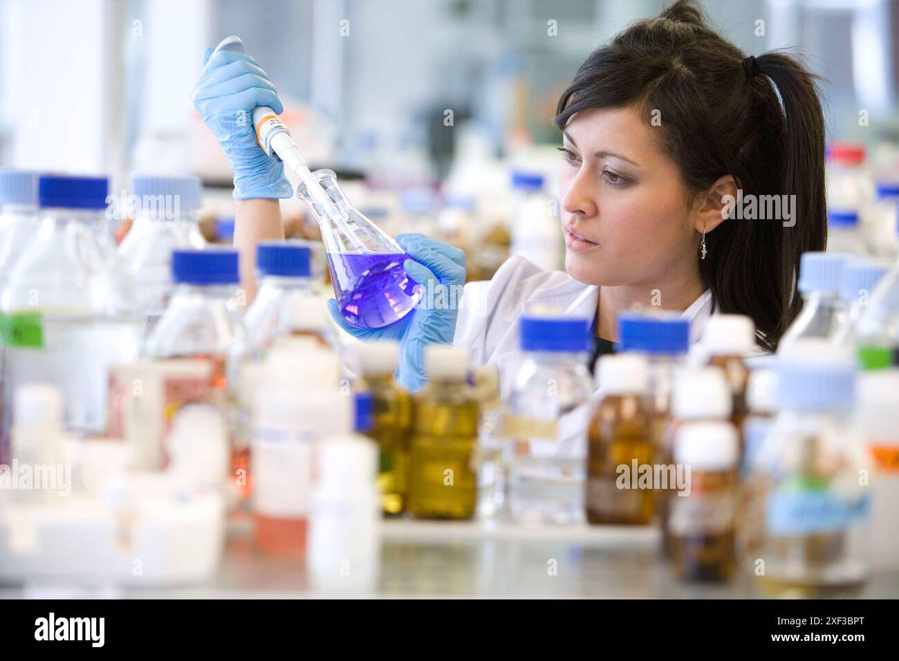 Transferring substances. Biopharmaceutical lab, development of new ...