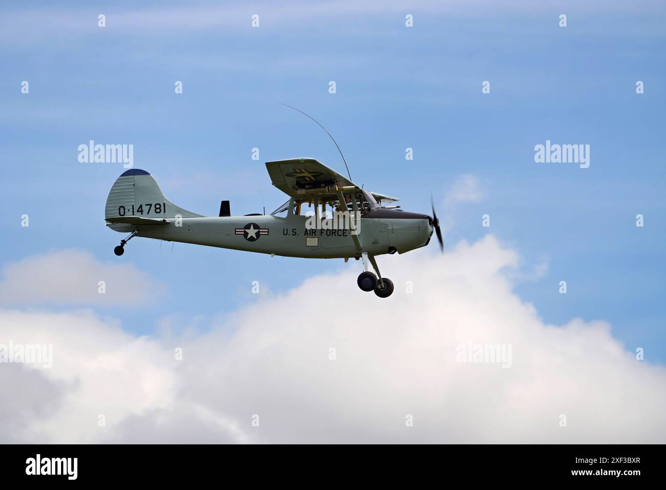 Cessna Bird Dog O-1 displays at the Shuttleworth Collection Festival of ...