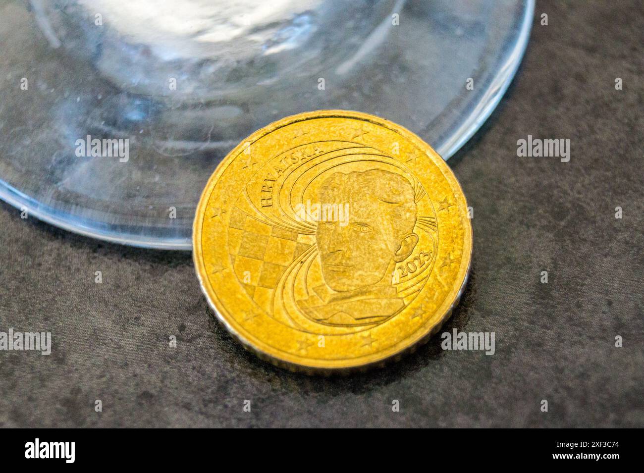New 50 euro cent coin minted in Croatia in the year of its accession to ...