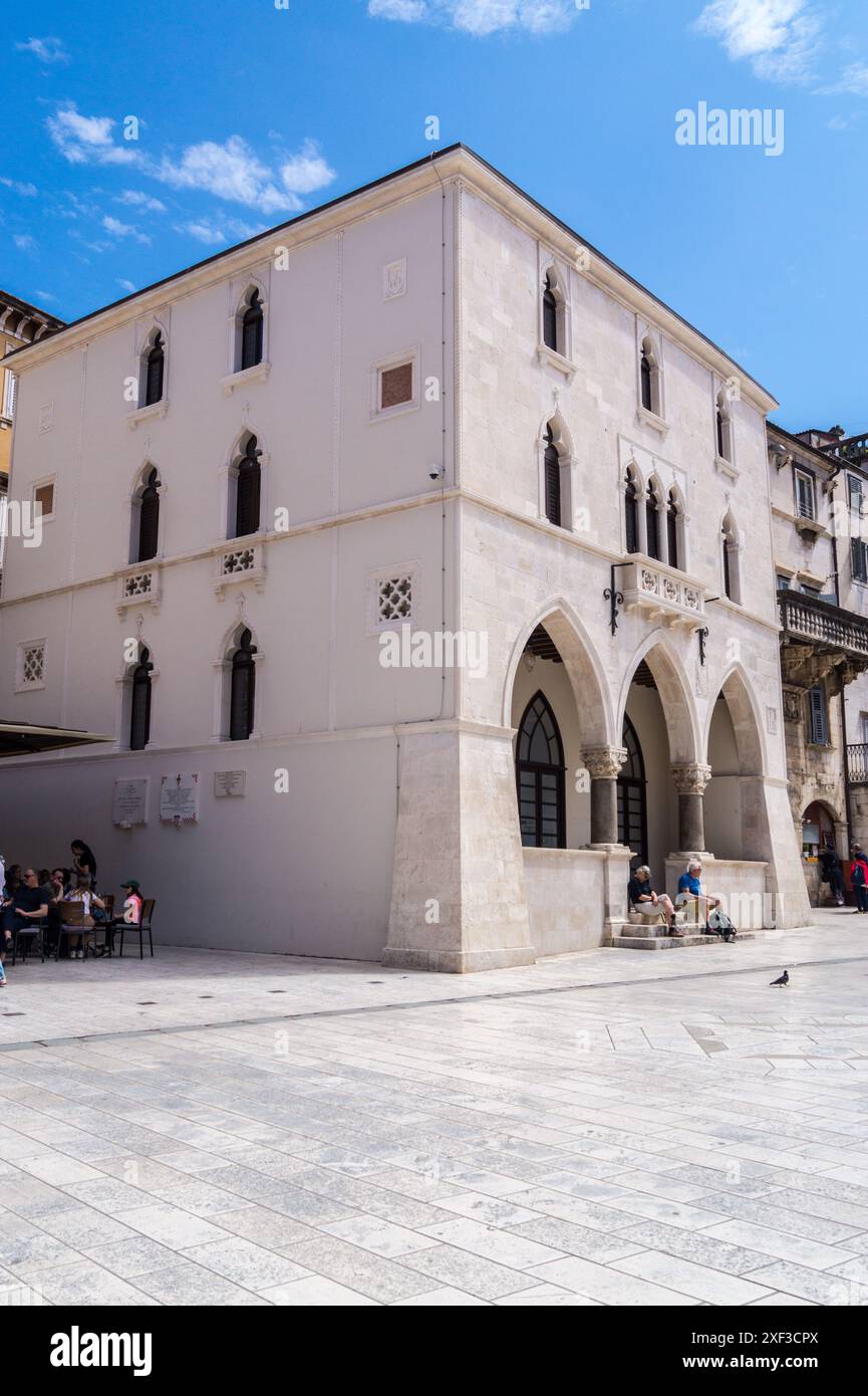 Old Town Hall, 15th. century Venetian Gothic style, People's Square ...