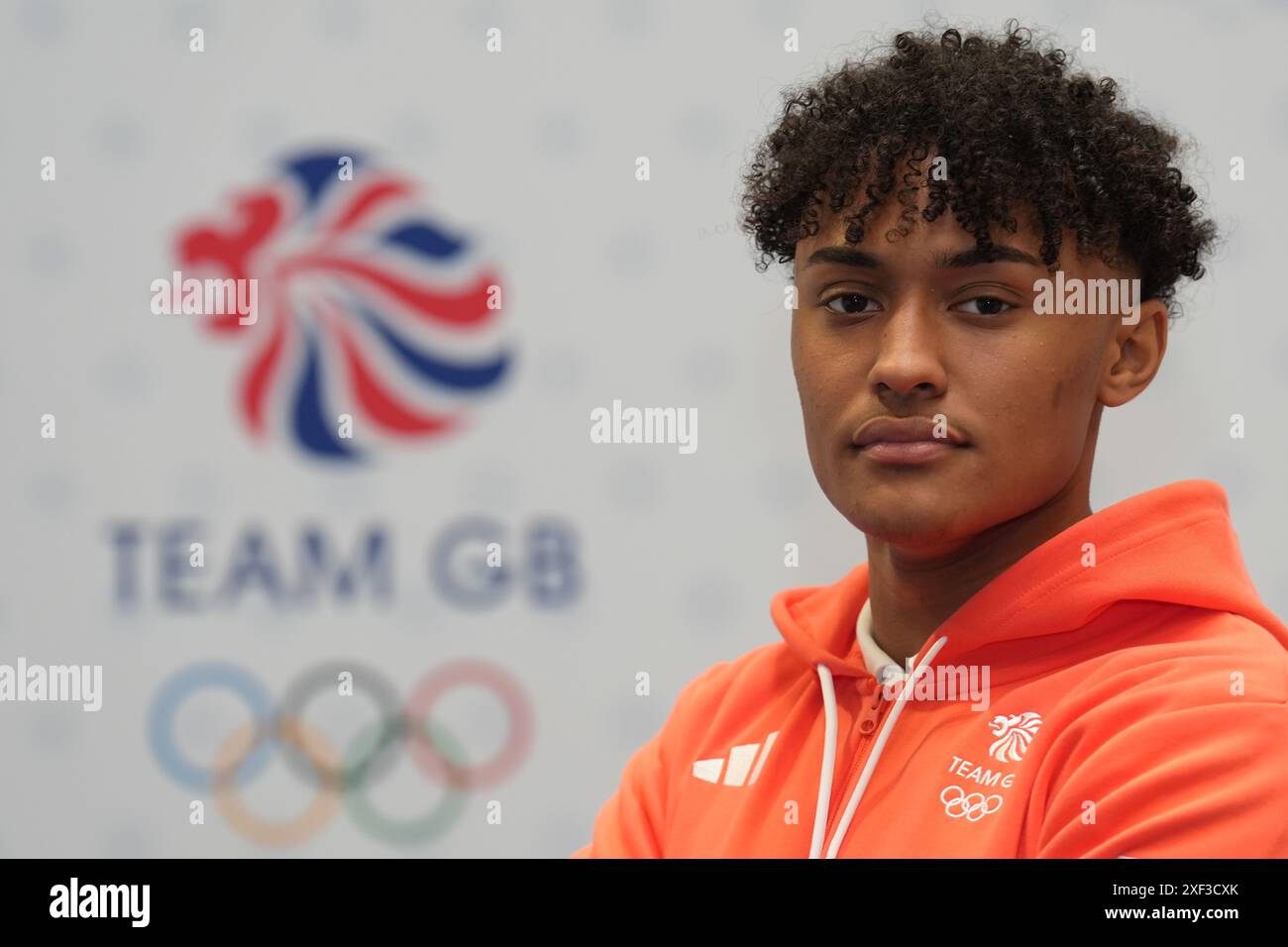 Team GB's Caden Cunningham during a Team GB kitting out session for the ...