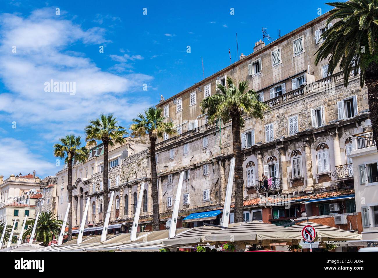 Bronze gate, Broncana vrata, and southern wall of Diocletian's palace ...