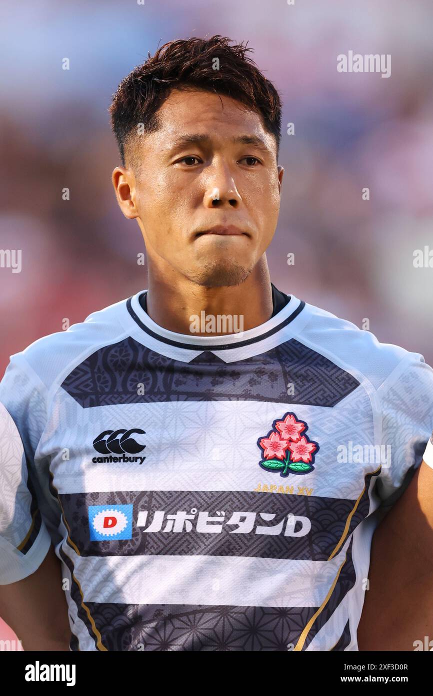 Tokyo, Japan. 29th June, 2024. Takuya Yamasawa (JPN) Rugby : Lipovitan D Challenge Cup 2024 ...