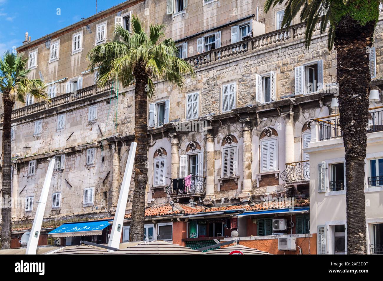 Bronze gate, Broncana vrata, and southern wall of Diocletian's palace ...