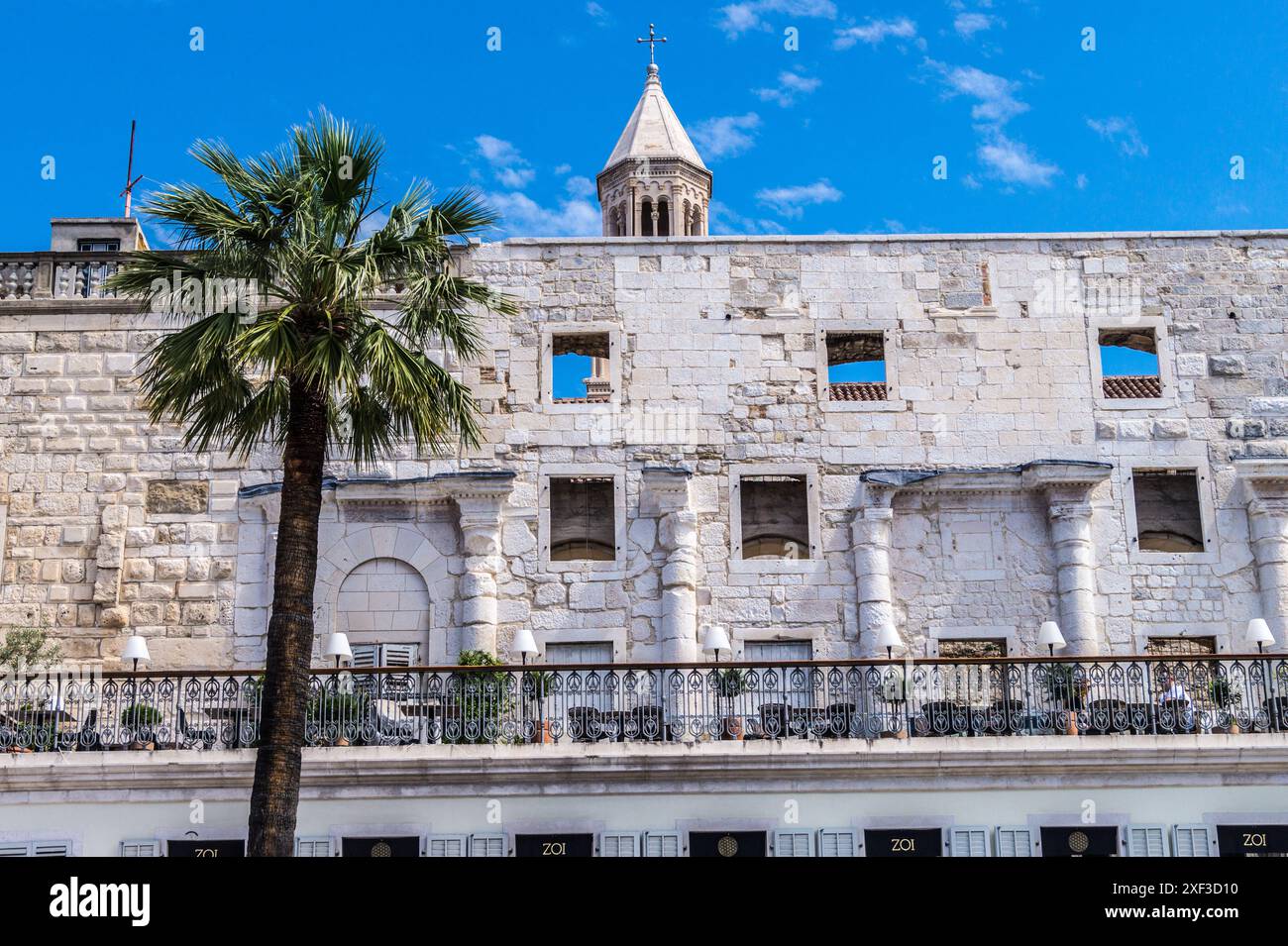 Bronze gate, Broncana vrata, and southern wall of Diocletian's palace ...