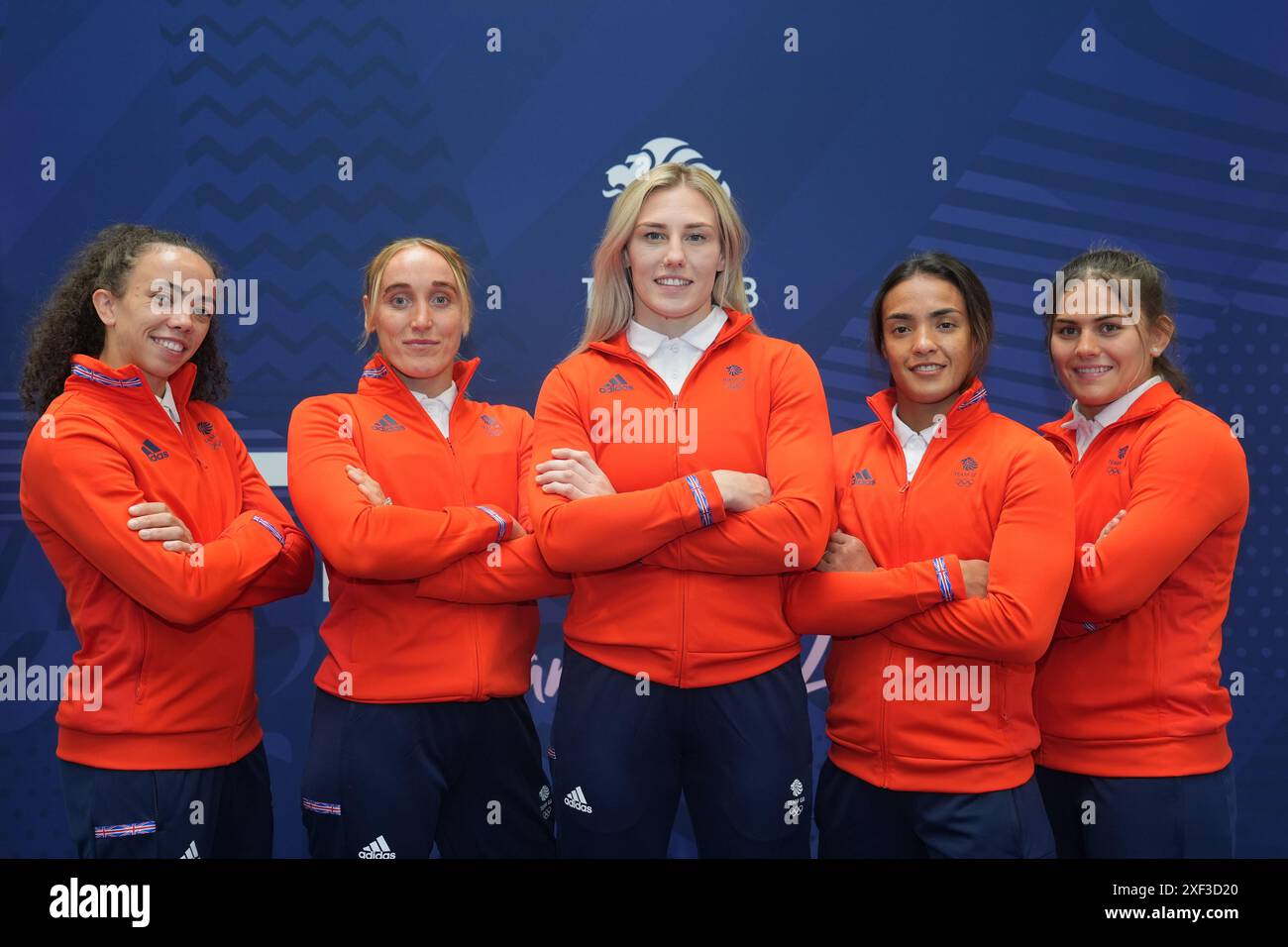 Team GB Olympic judo team (left to right) Chelsie Giles, Lucy Renshall ...