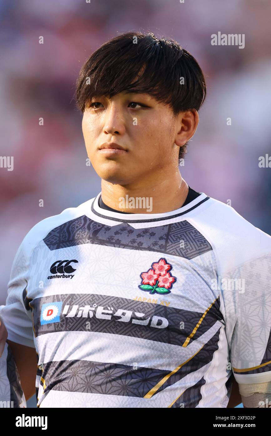 Tokyo, Japan. 29th June, 2024. Takuma Motohashi (JPN) Rugby : Lipovitan D Challenge Cup 2024 ...