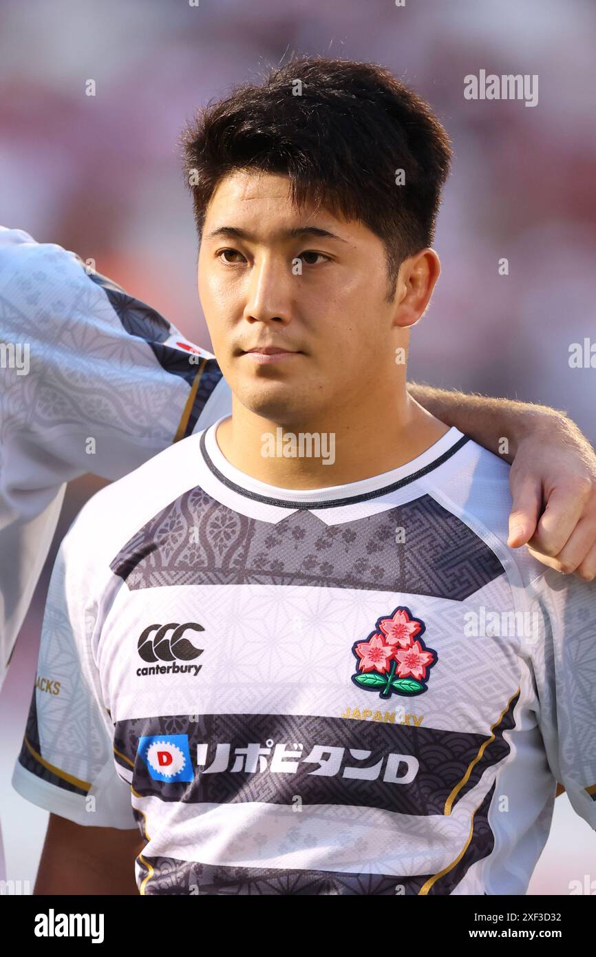 Tokyo, Japan. 29th June, 2024. Mikiya Takamoto (JPN) Rugby : Lipovitan D Challenge Cup 2024 ...
