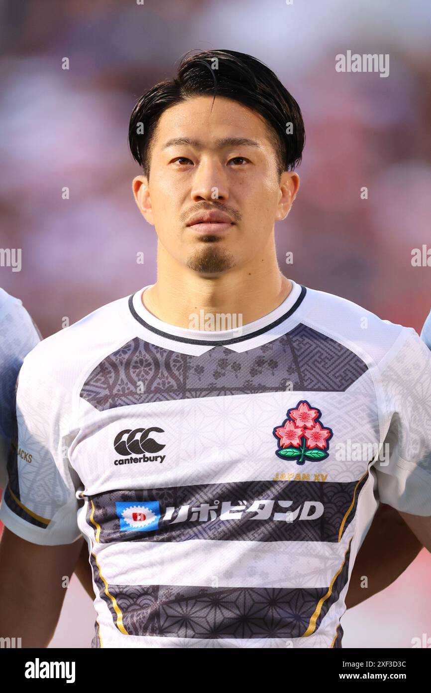 Tokyo, Japan. 29th June, 2024. Taiki Koyama (JPN) Rugby : Lipovitan D Challenge Cup 2024 match ...