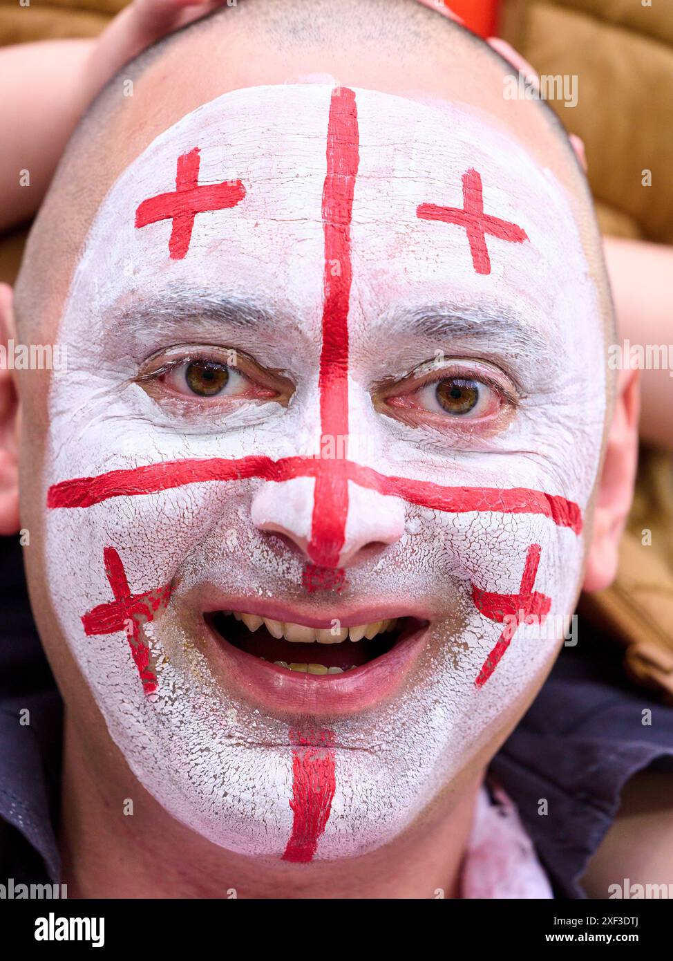 GEO fans in the best of 16 match SPAIN, Georgia. , . on Jun 30, 2024 in ...