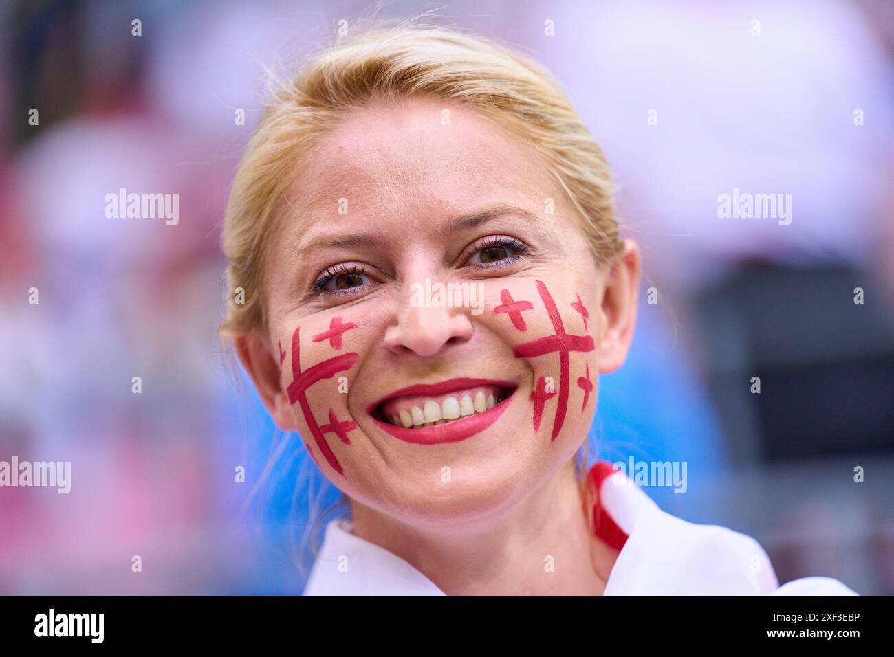 GEO fans in the best of 16 match SPAIN - GEORGIA 4-1 of the UEFA ...