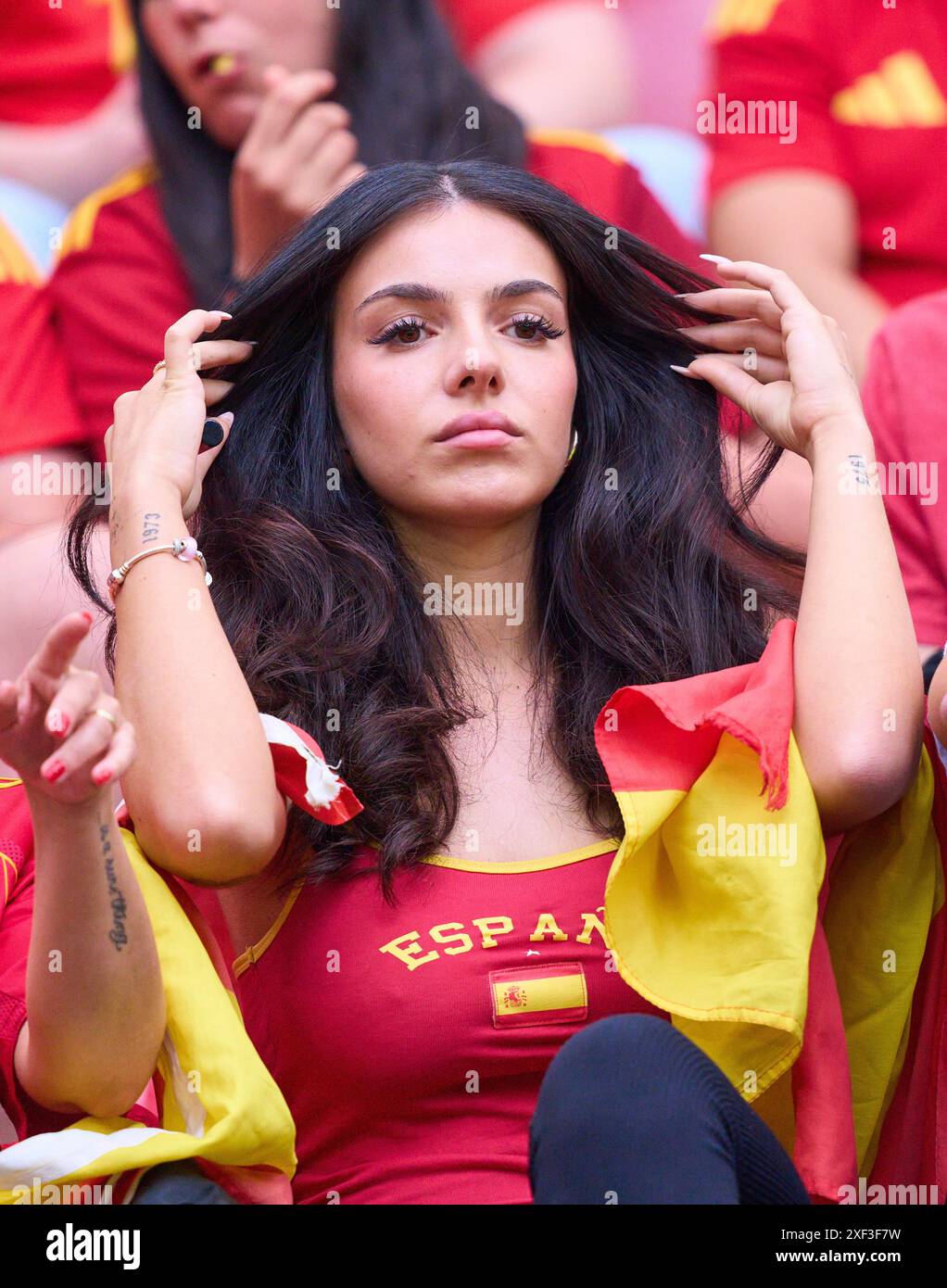 ESP fans in the best of 16 match SPAIN, Georgia. , . on Jun 30, 2024 in ...