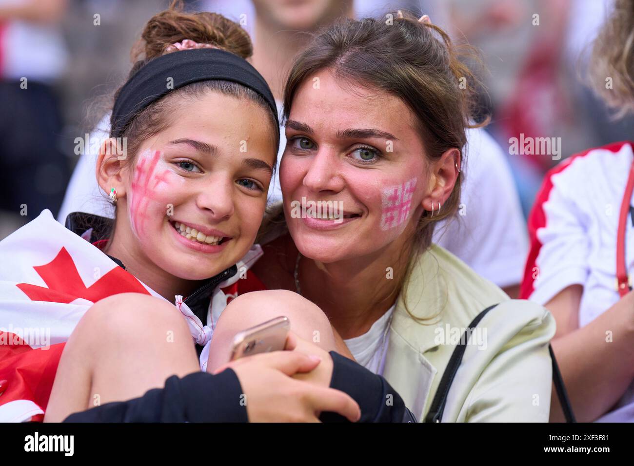 GEO fans in the best of 16 match SPAIN, Georgia. , . on Jun 30, 2024 in ...