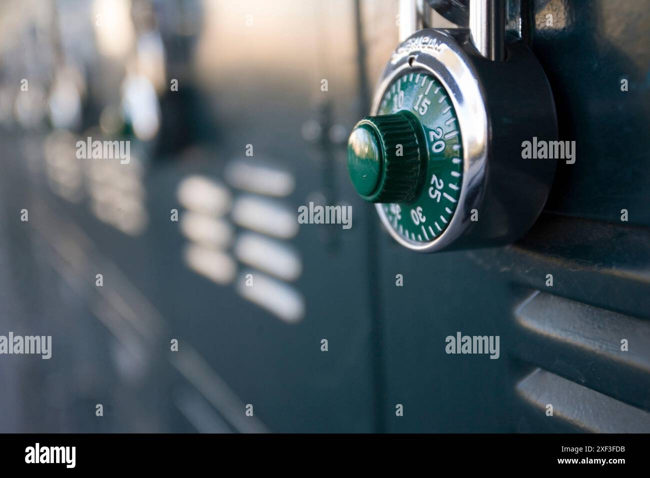 rows of high school lockers Stock Photo - Alamy