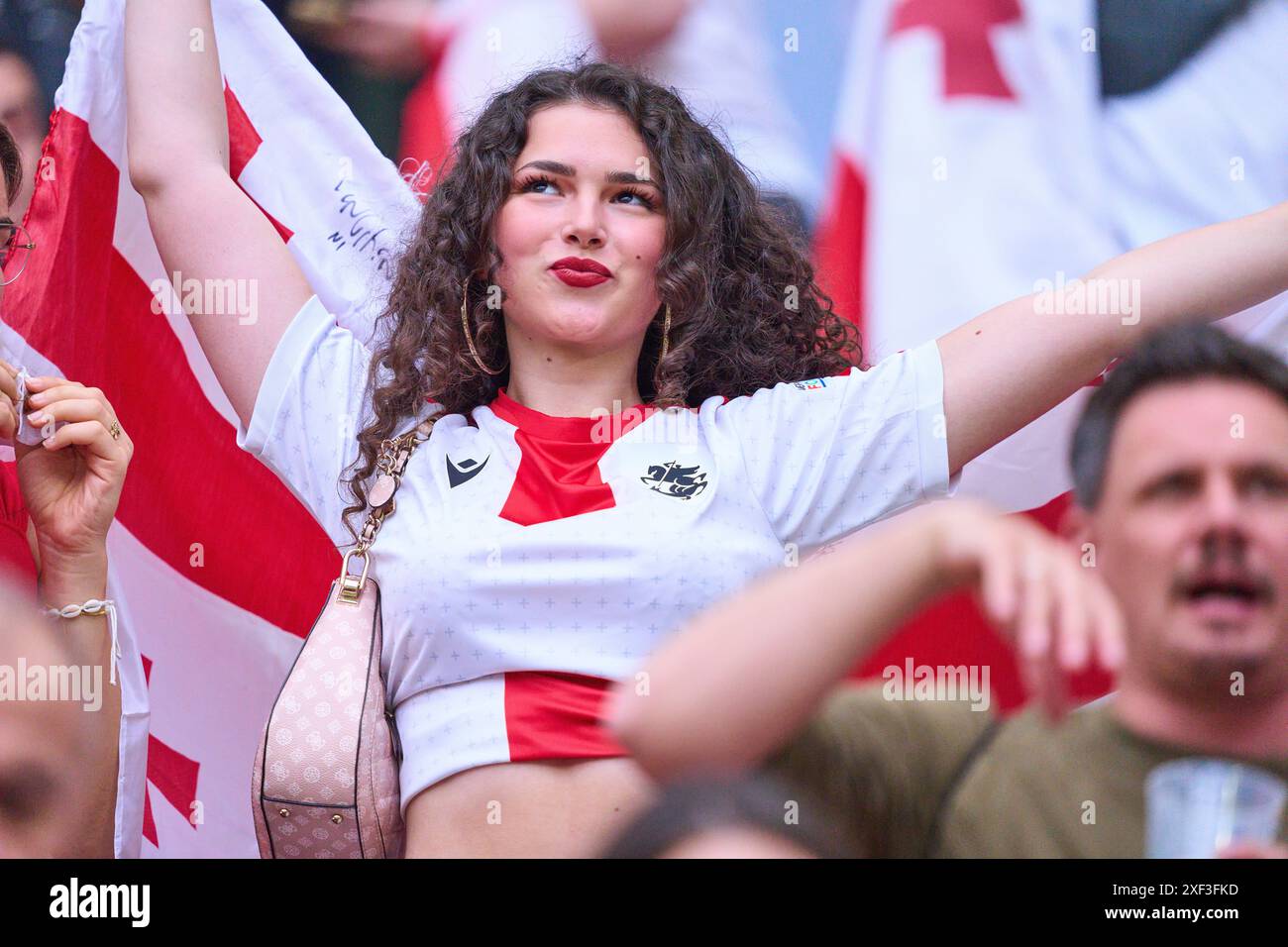 GEO fans in the best of 16 match SPAIN, Georgia. , . on Jun 30, 2024 in ...