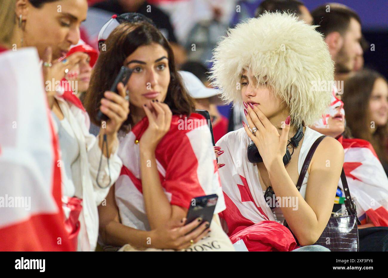 GEO fans in the best of 16 match SPAIN, Georgia. , . on Jun 30, 2024 in ...