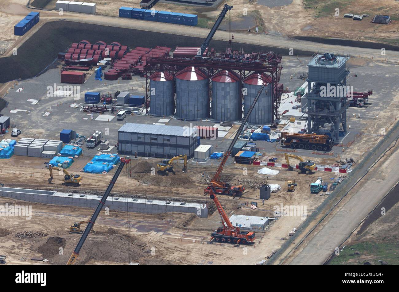 A new Japanese Self-Defense Forces base on Mageshima Island is under ...