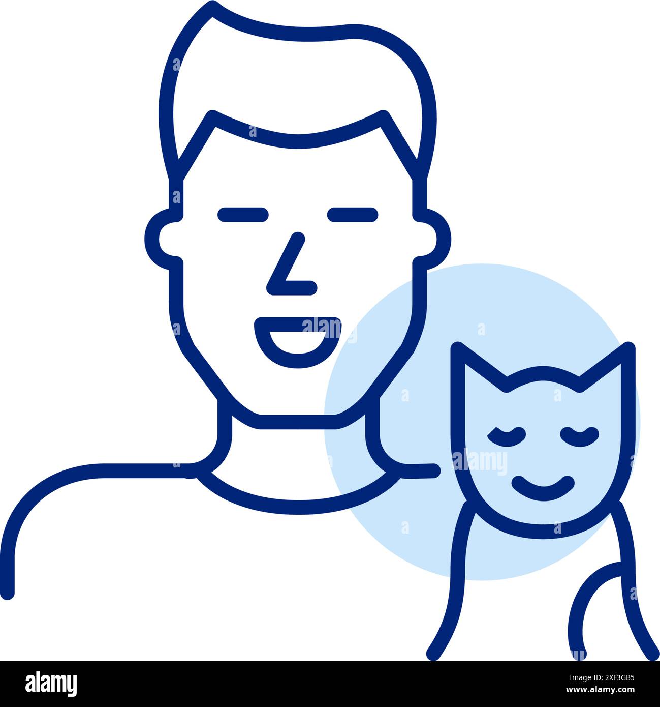 Smiling pet icon outline Stock Vector Images - Alamy