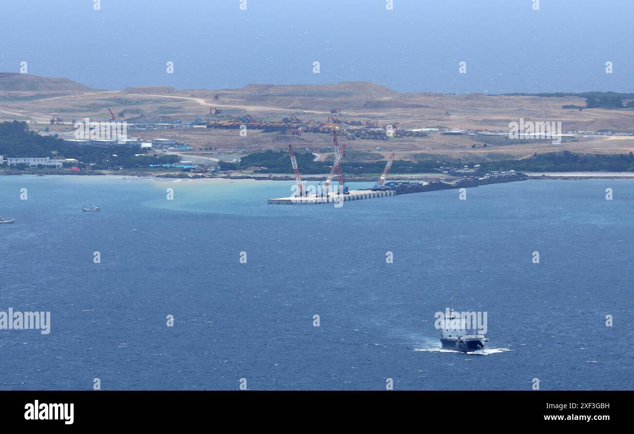 A new Japanese Self-Defense Forces base on Mageshima Island is under ...