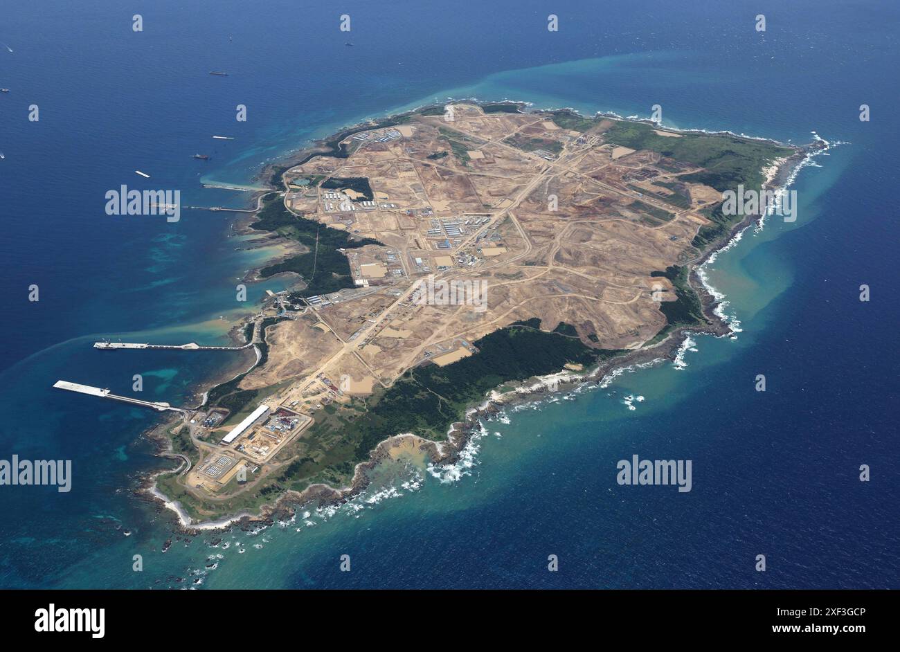 A new Japanese Self-Defense Forces base on Mageshima Island is under ...