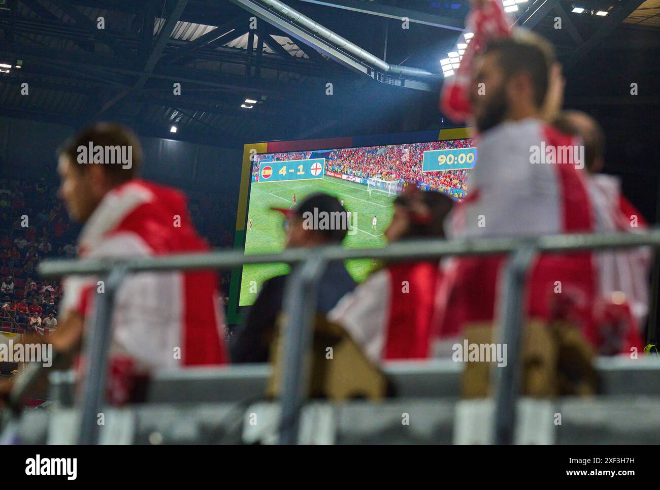 GEO fans sad after the best of 16 match SPAIN - GEORGIA 4-1 of the UEFA ...