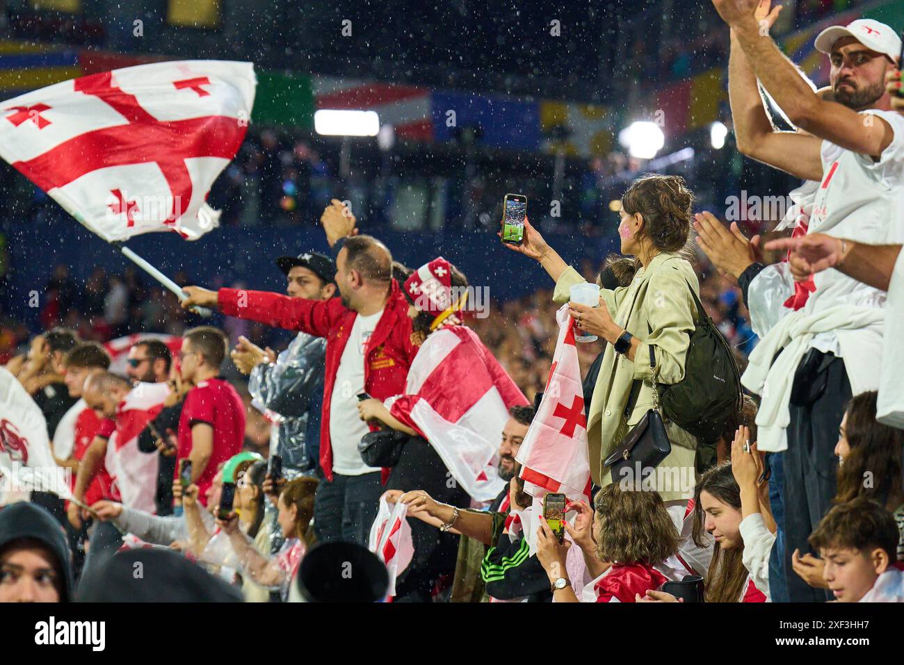 GEO fans celebrate their team after the best of 16 match SPAIN, Georgia ...