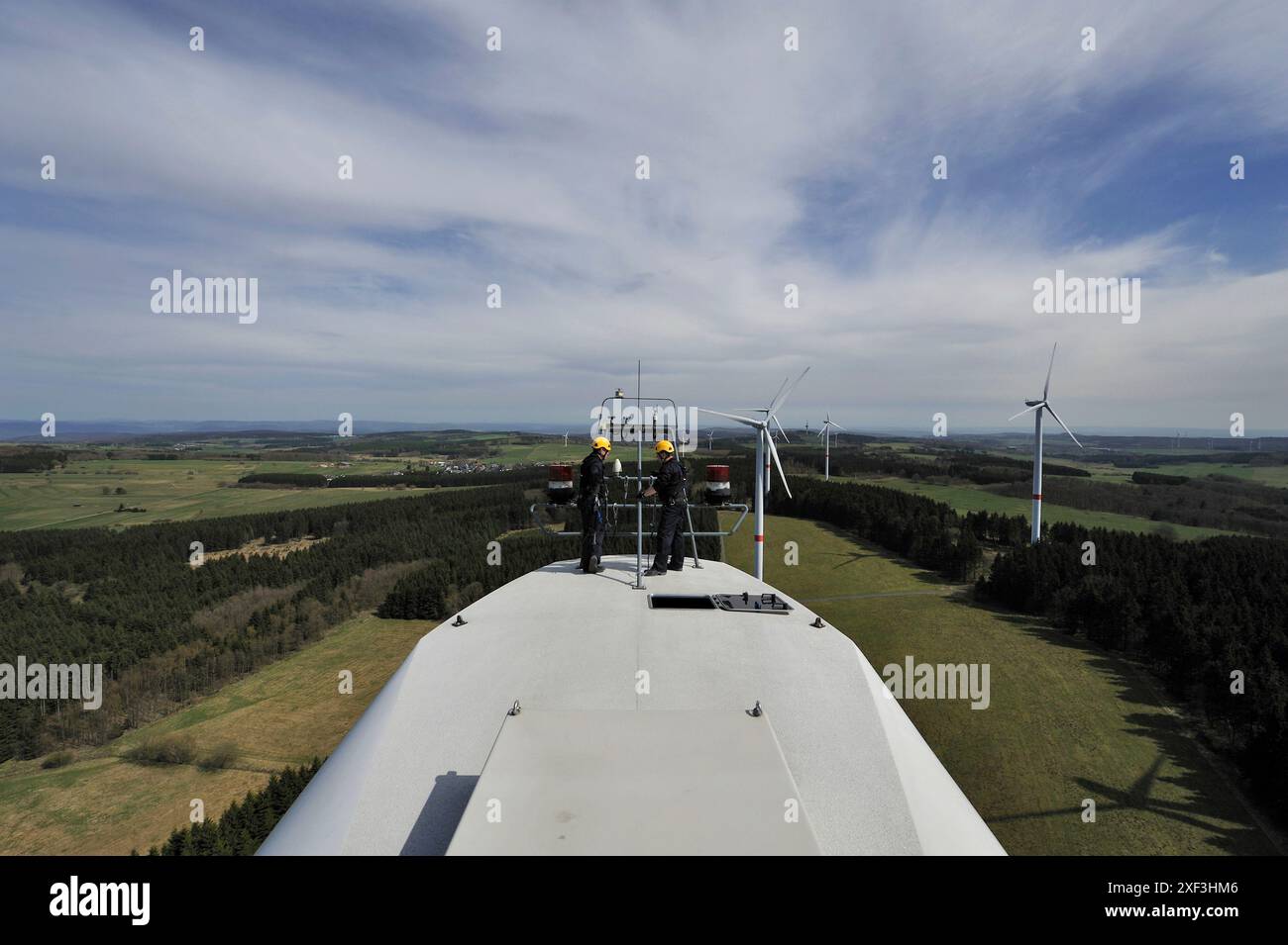 Photographs from 100m high Wind Turbines in Germany Stock Photo - Alamy