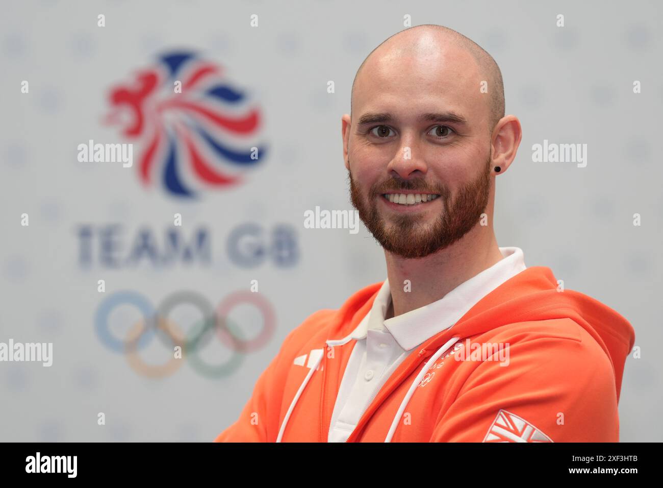 Team GB's Micheal Bargeron during a Team GB kitting out session for the ...