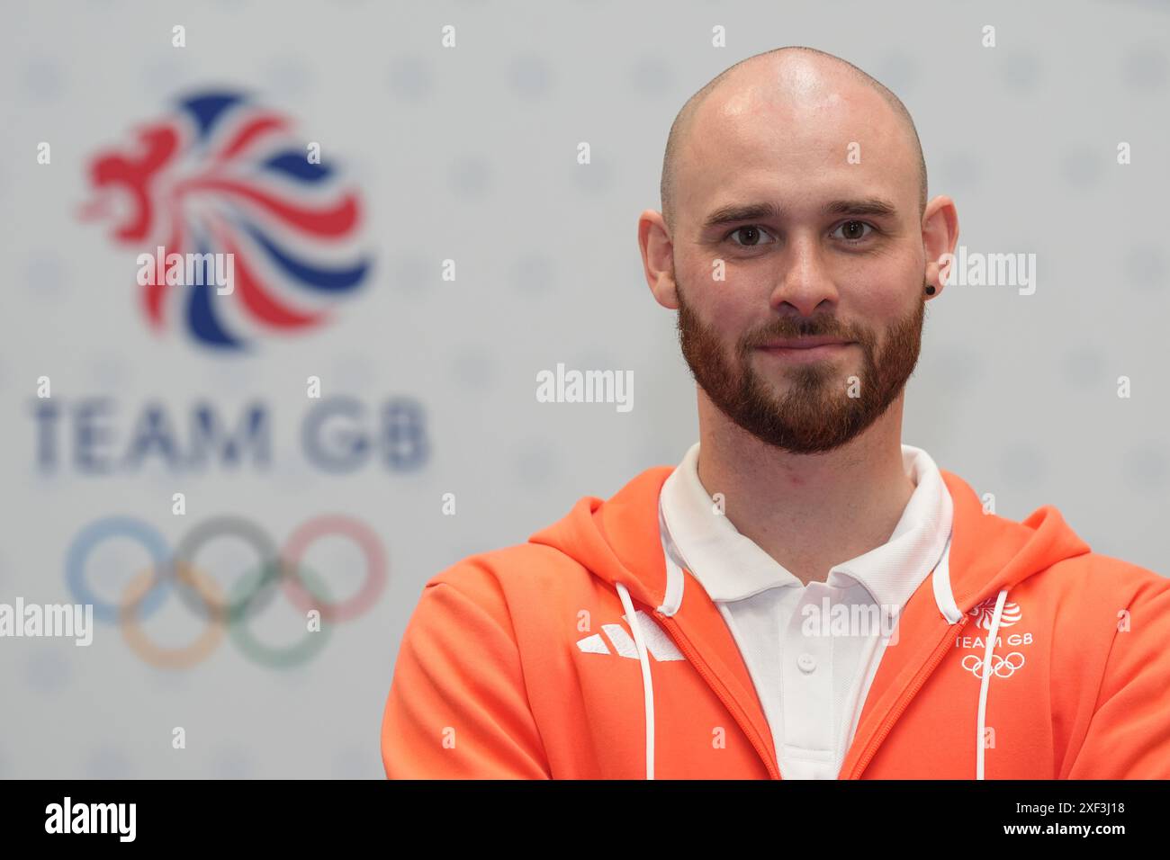 Team GB's Micheal Bargeron during a Team GB kitting out session for the ...