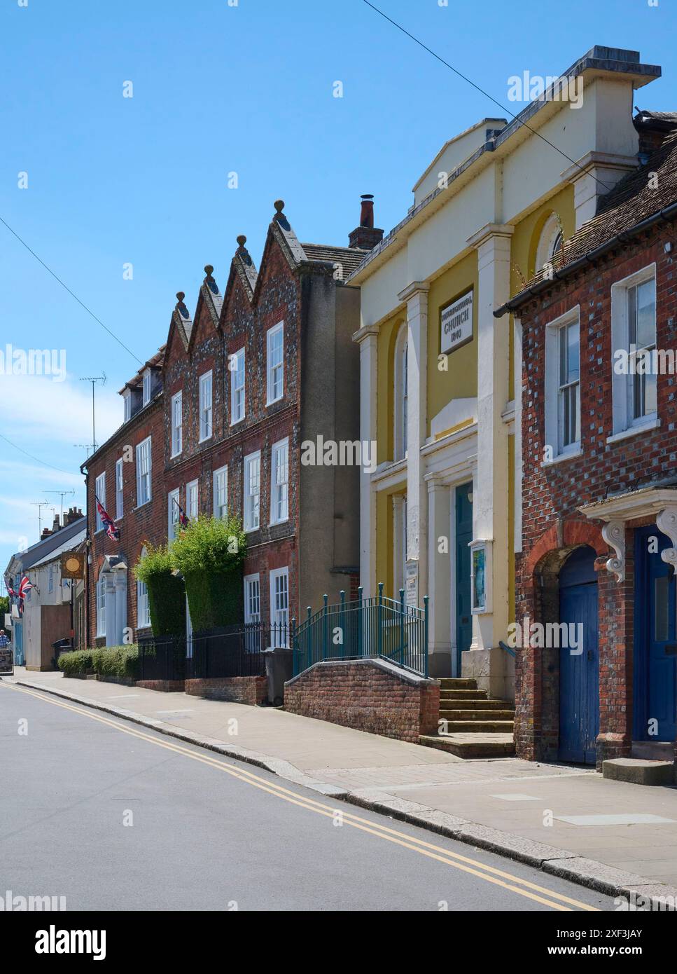 High Street at the Berkshire country town of Hungerford, south east ...