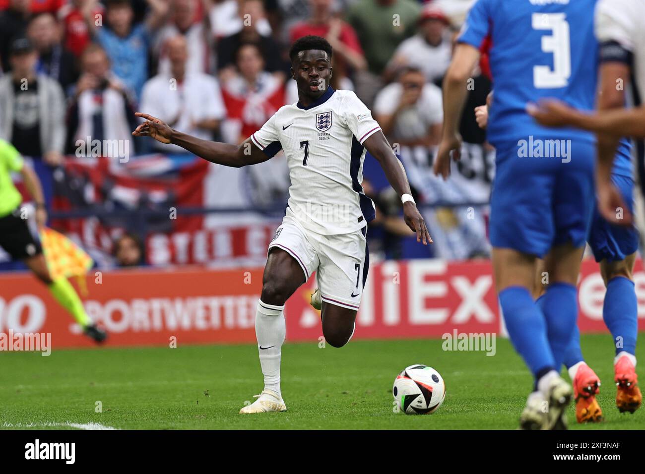 Bukayo Saka (England) during the UEFA Euro Germany 2024 match between ...