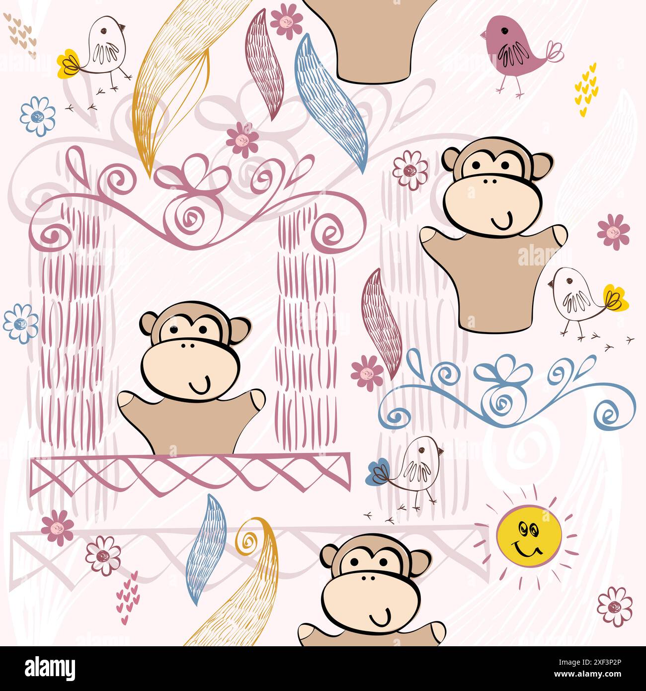 Hand puppet of dolls in puppet theater Stock Vector Image & Art - Alamy