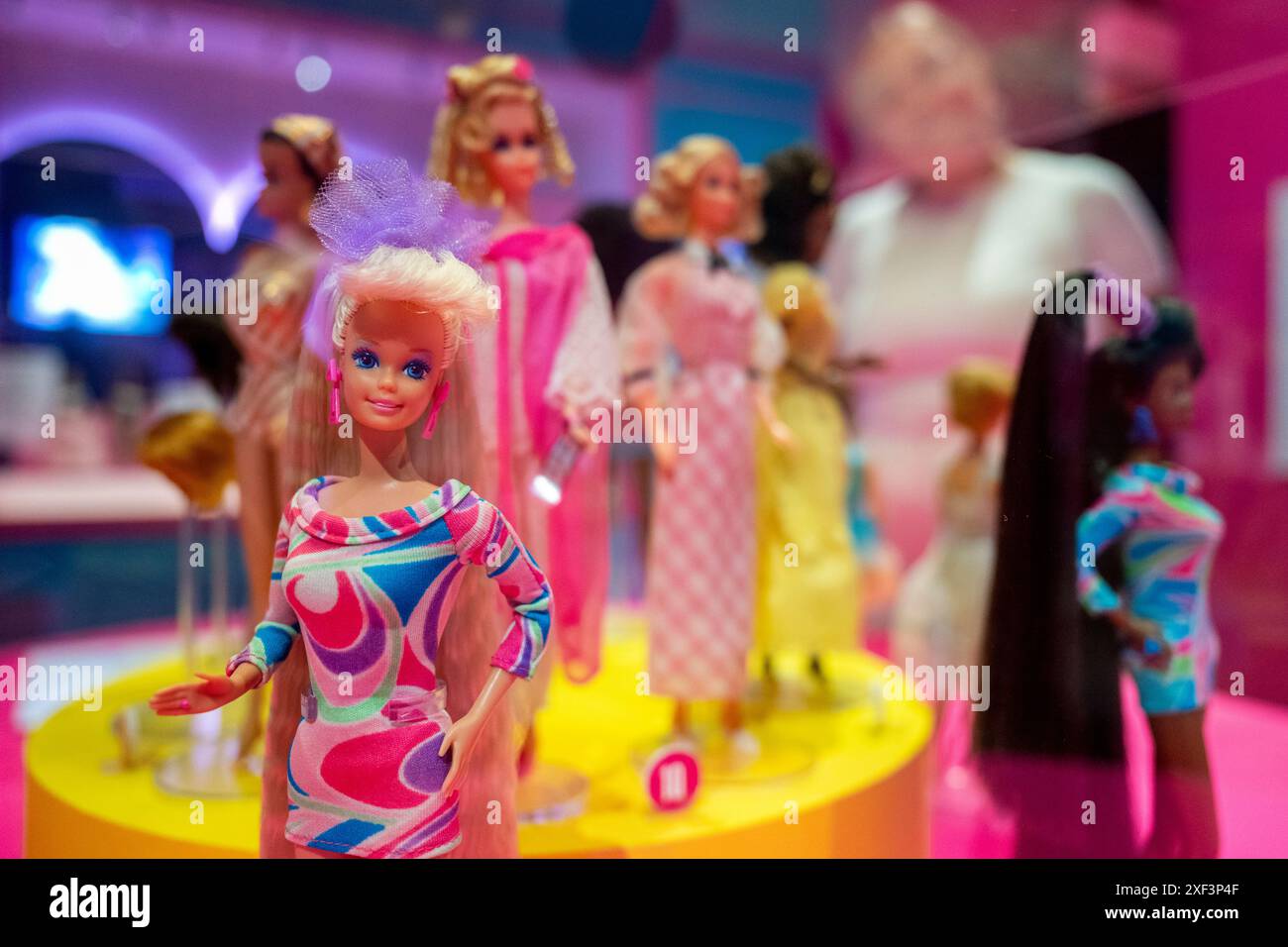 London, UK. 1 July 2024. (L) 'Totally Hair Barbie Doll', 1992, at a ...