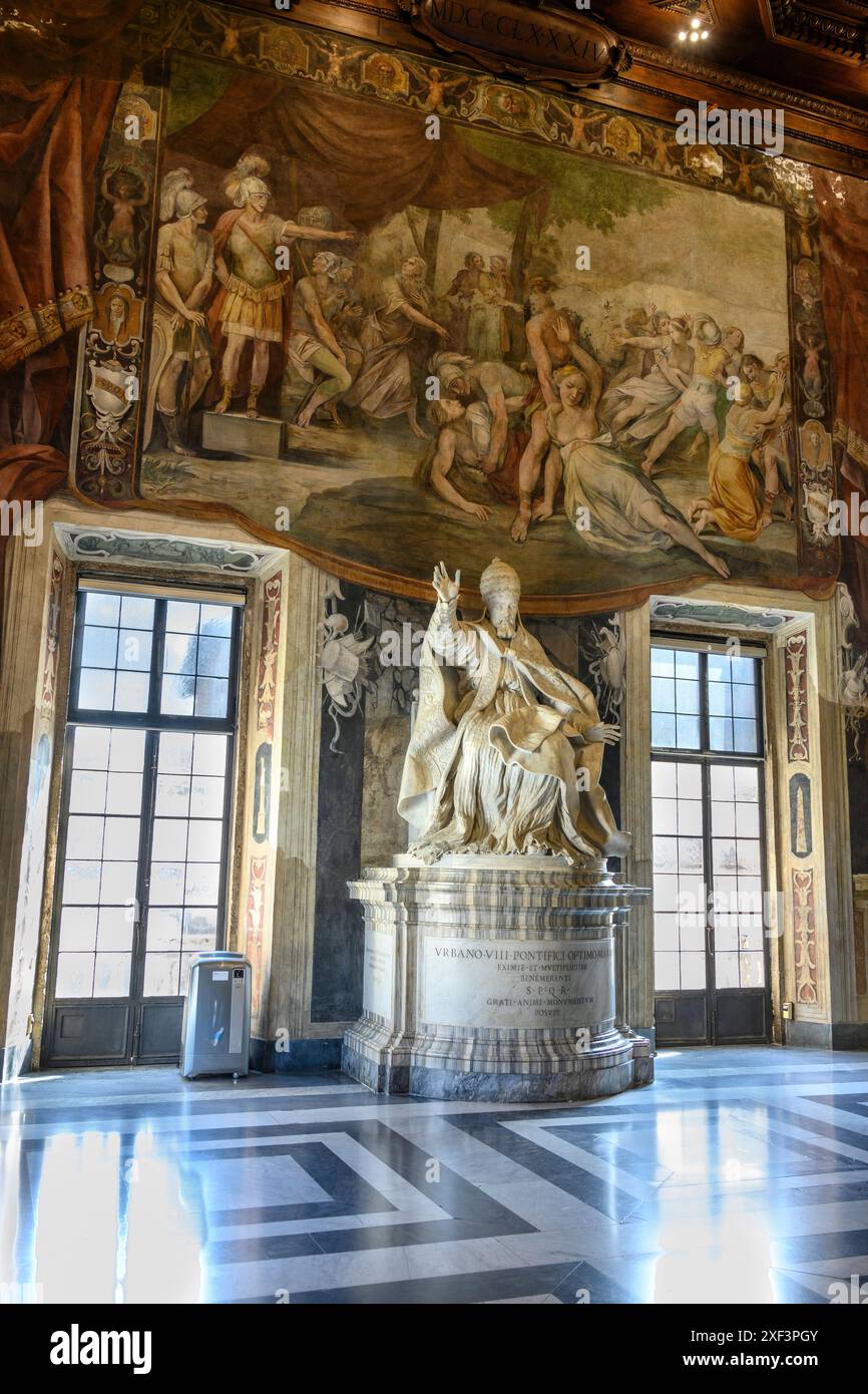 A huge statue of Pope Urban VIII sculpted by Gian Lorenzo Bernini in ...